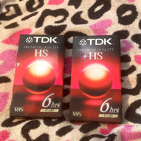 Media | Two Brand New Tdk Premium Quality T12 Vhs Tapes 6 Hrs | Poshmark